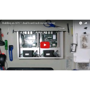 Building an APU 1 dual board rack mount server (video) | News - Yawarra ...